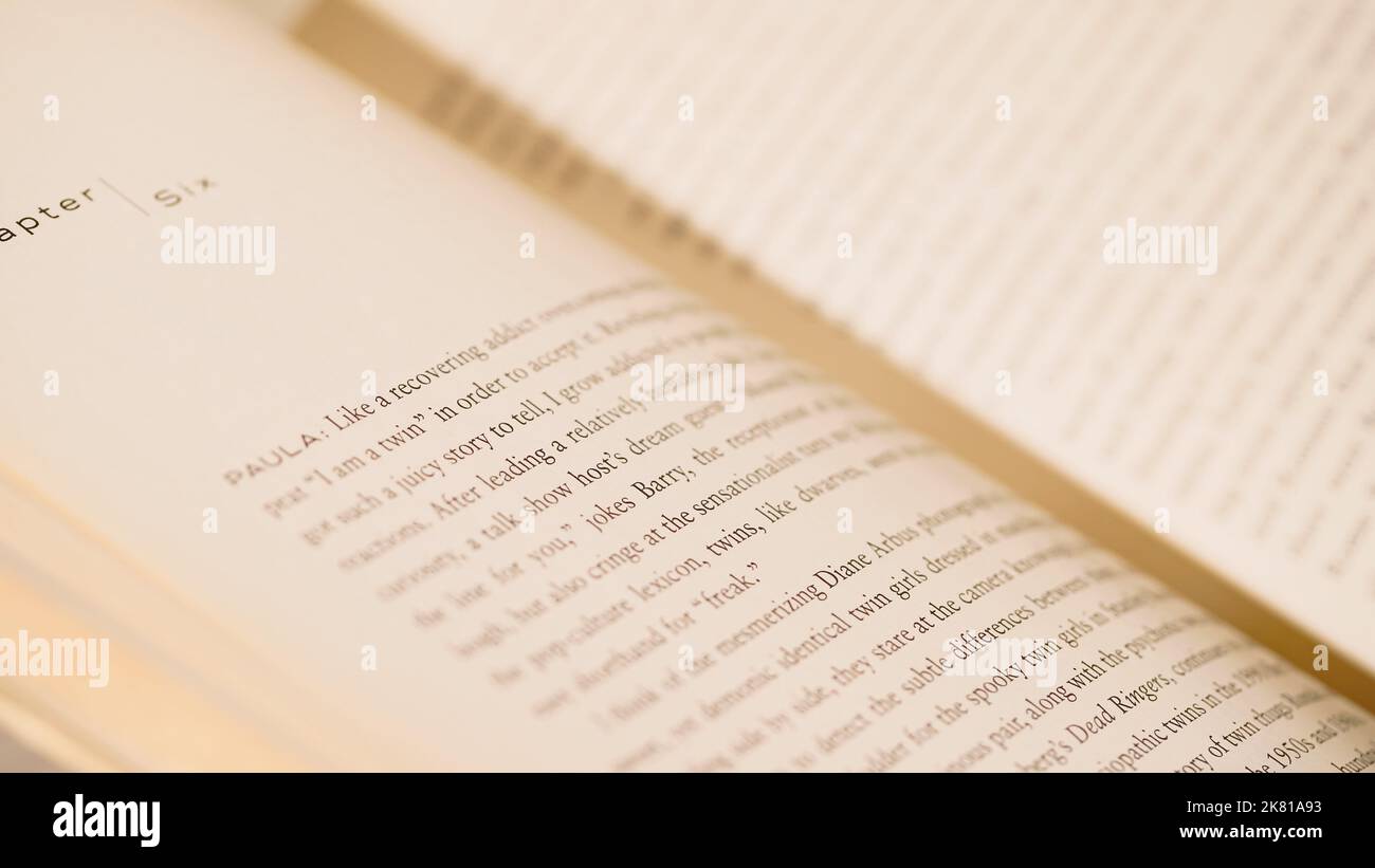 Book blurred image hi-res stock photography and images - Alamy