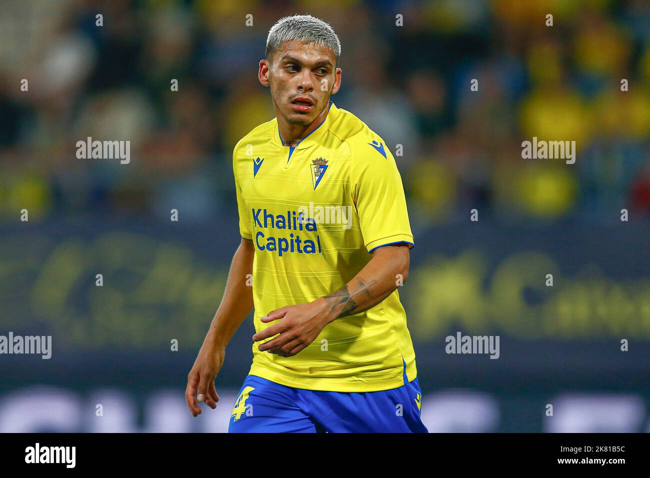 Brian Alexis Ocampo of Cadiz during the La Liga match between Cadiz CF ...