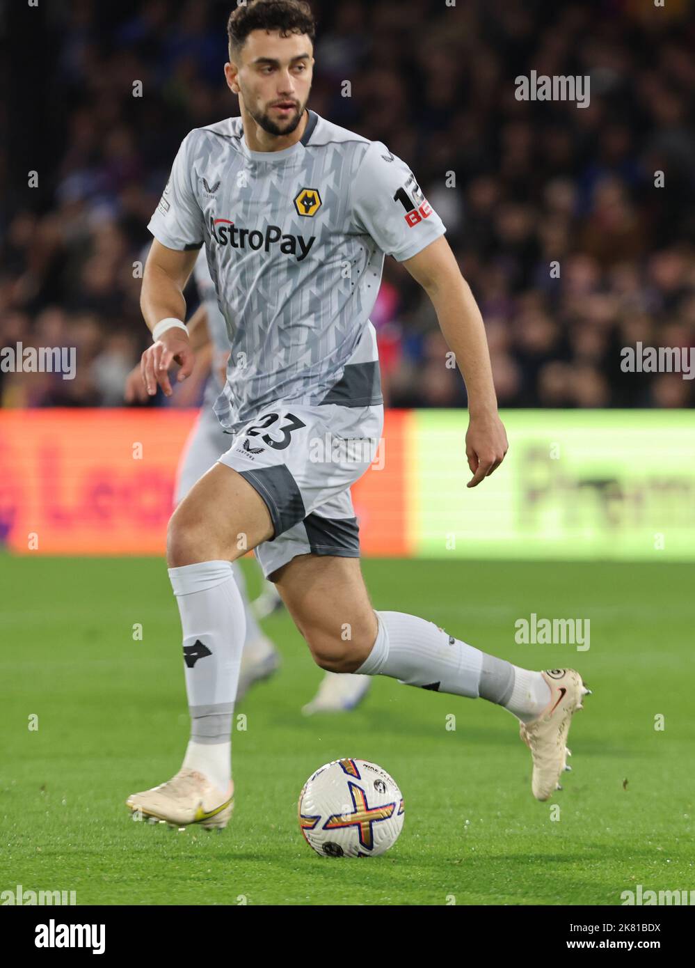 London ENGLAND - October 18: Wolverhampton Wanderers' Max Kilman during ...