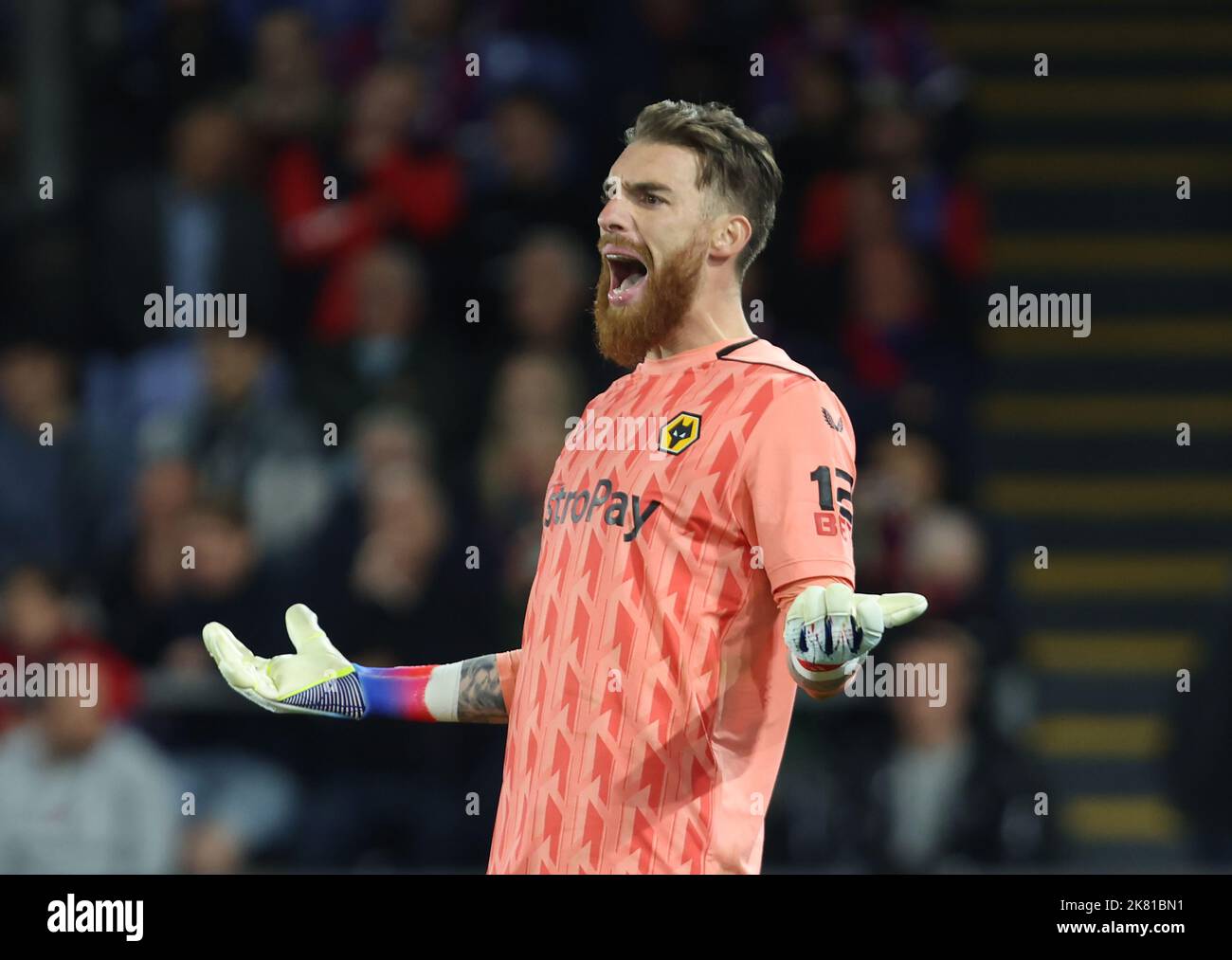 London ENGLAND - October 18: Wolverhampton Wanderers' Jose Sa during ...