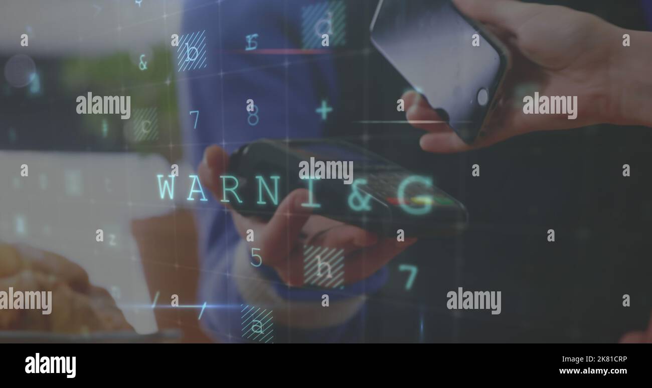 Cashier scanning a bar code from a phone 4k Stock Photo - Alamy