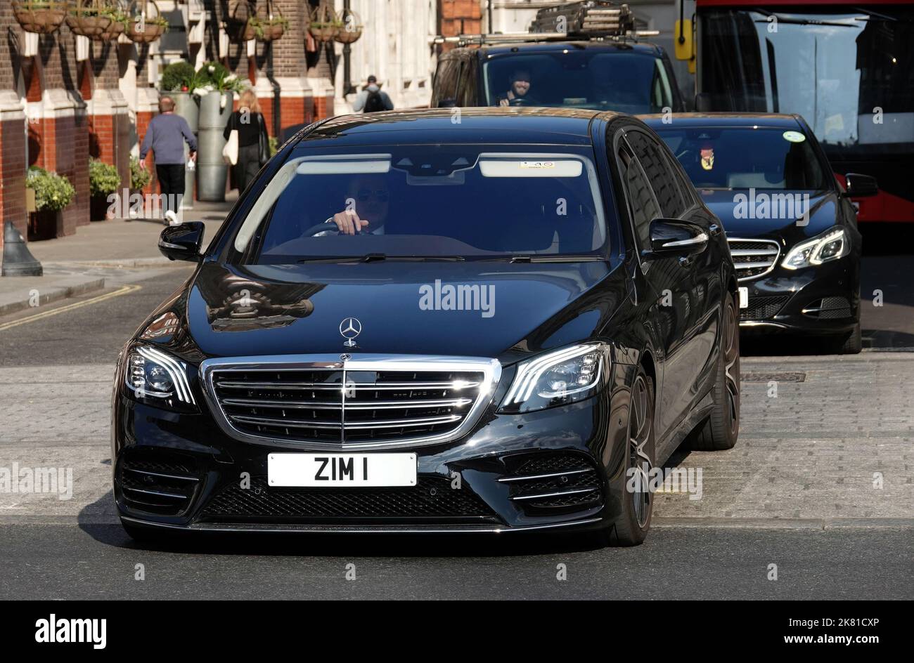 The Zimbabwe Presidential Mercedes-Benz car in London, UK Stock Photo ...