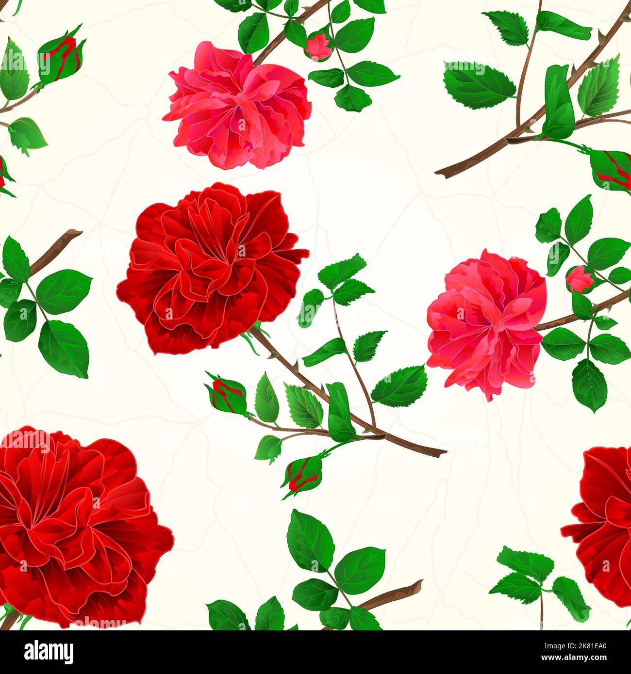 Seamless texture red roses cracks in the porcelain seamless texture ...
