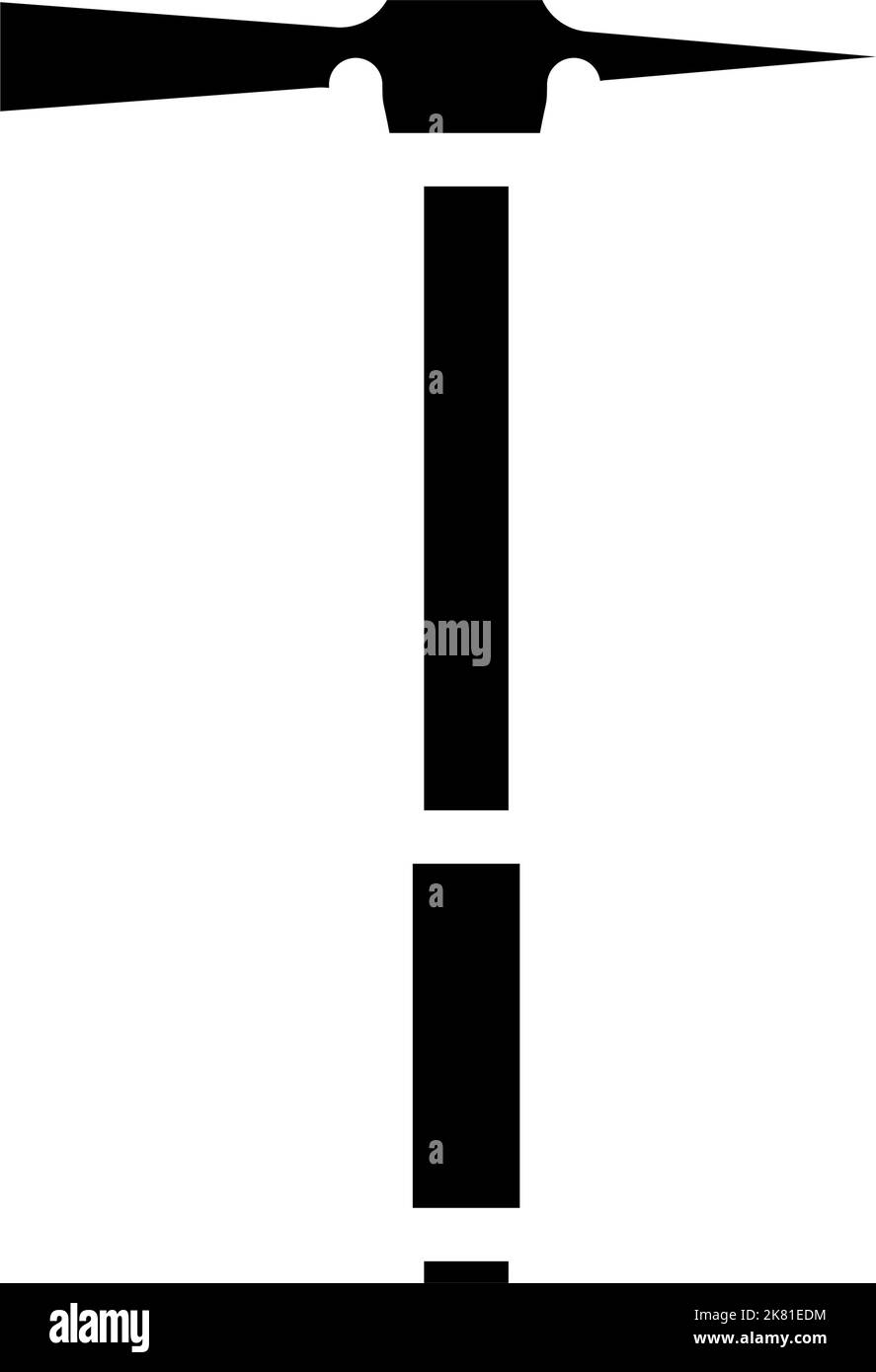 grub axe hatchet glyph icon vector illustration Stock Vector Image ...