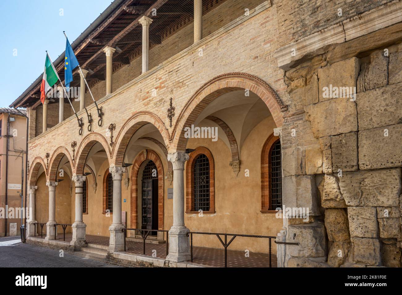 Fano, Italy - 06-22-2022: Beautiful historic building in Fano Stock ...