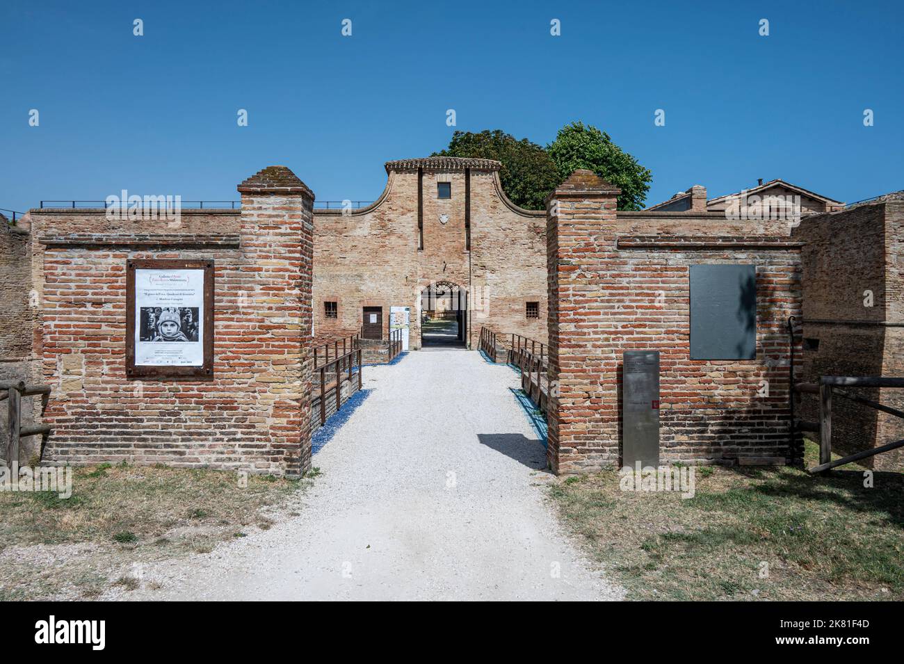 Fano, Italy - 06-22-2022: The beautiful Malatesta Fortress of Fano ...