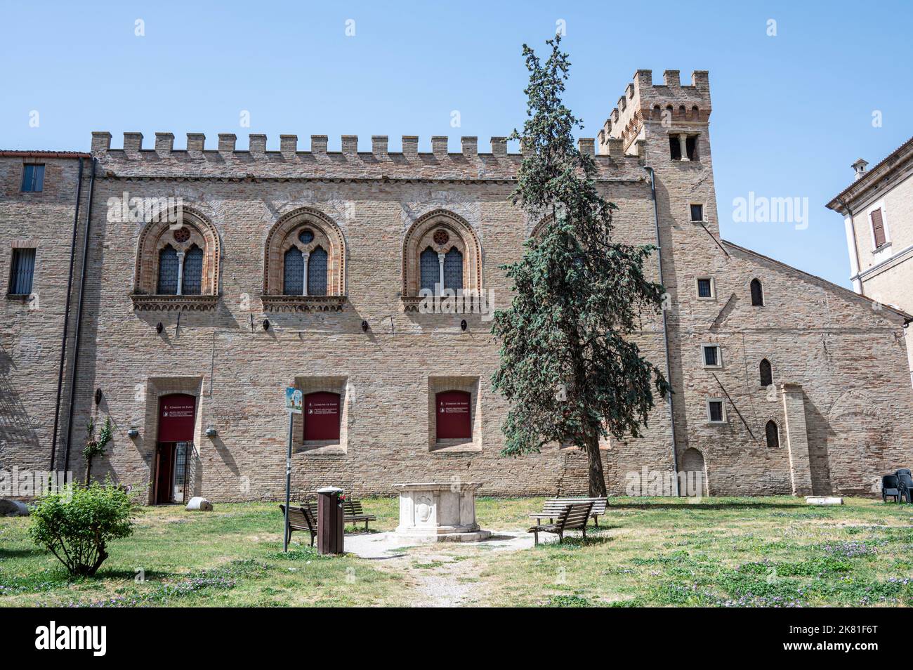 Fano, Italy - 06-22-2022: The beautiful Malatesta Fortress of Fano ...