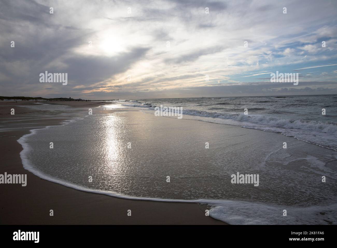 Netherlands, Zeeland, on the beach in Oostkapelle on the peninsula ...