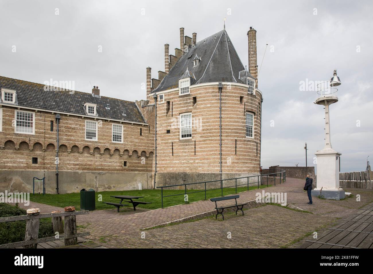 the village Veere on the peninsula Walcheren, Campveerse Toren, defense ...