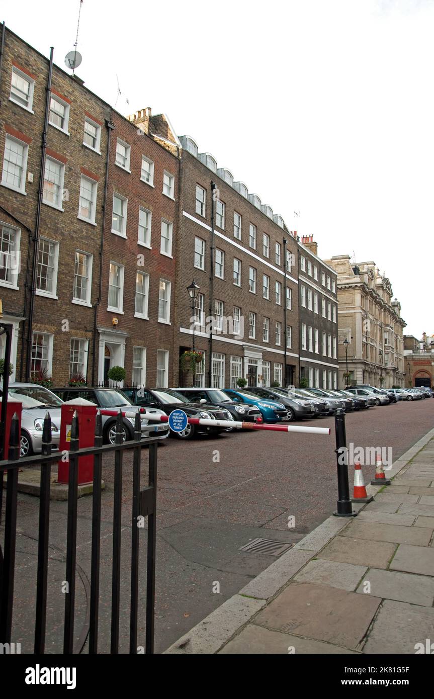 This private street (with gate and gatekeeper) belongs to the Crown ...