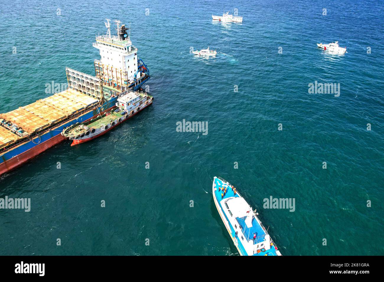QINGDAO, CHINA - OCTOBER 20, 2022 - A joint maritime law enforcement ...