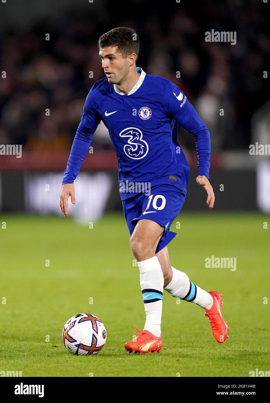 Chelsea's Christian Pulisic during the Premier League match at the ...