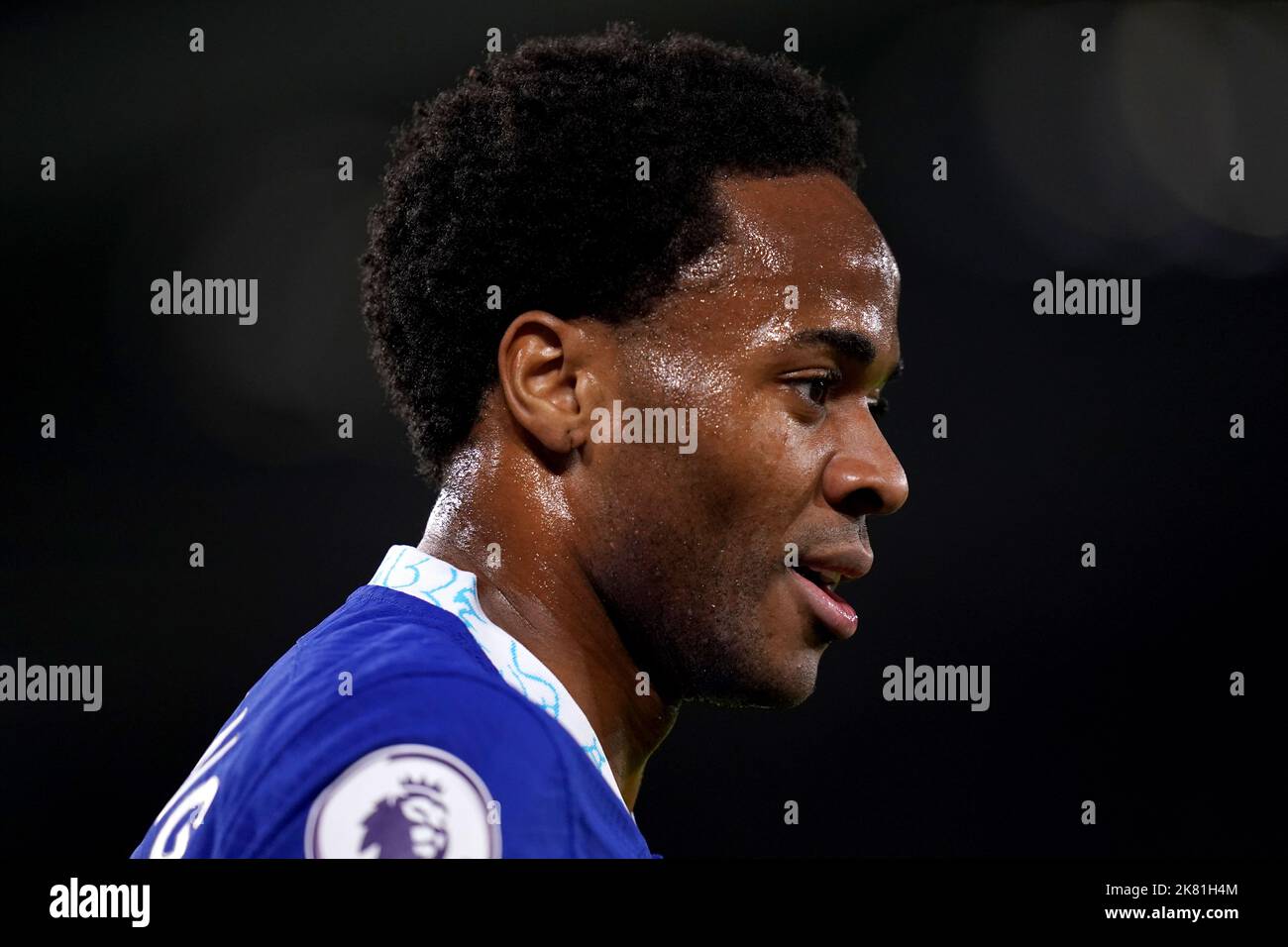 Chelsea's Raheem Sterling during the Premier League match at the Gtech ...