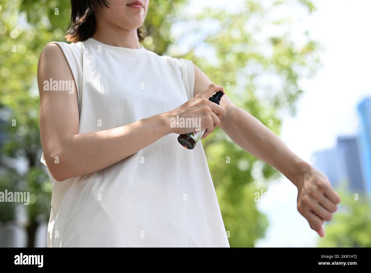 Insect repellent spray and adult hi-res stock photography and images ...