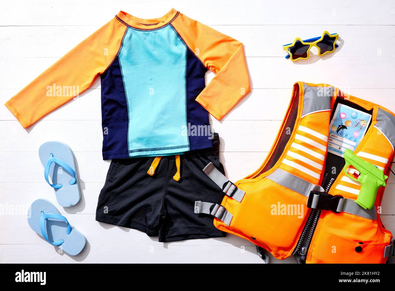 Summer related objects Stock Photo - Alamy