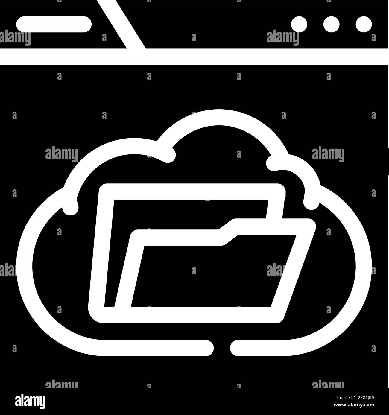 web folder glyph icon vector illustration Stock Vector Image & Art - Alamy