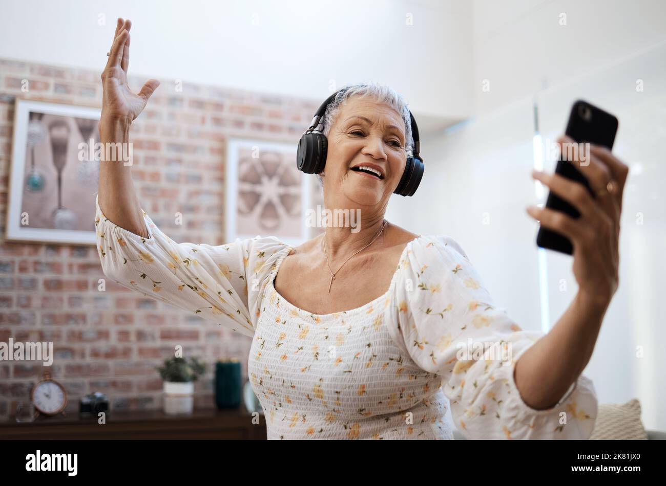 Old lady dancing at party hi-res stock photography and images - Alamy
