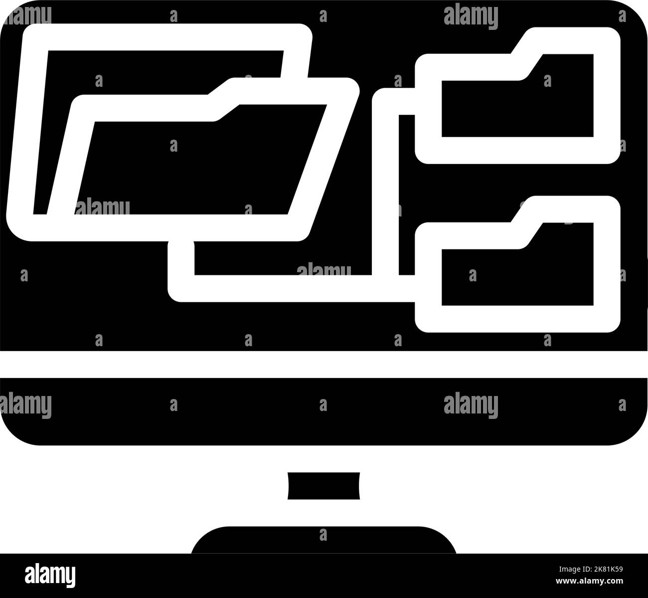 Person computer stack paperwork Cut Out Stock Images & Pictures - Alamy