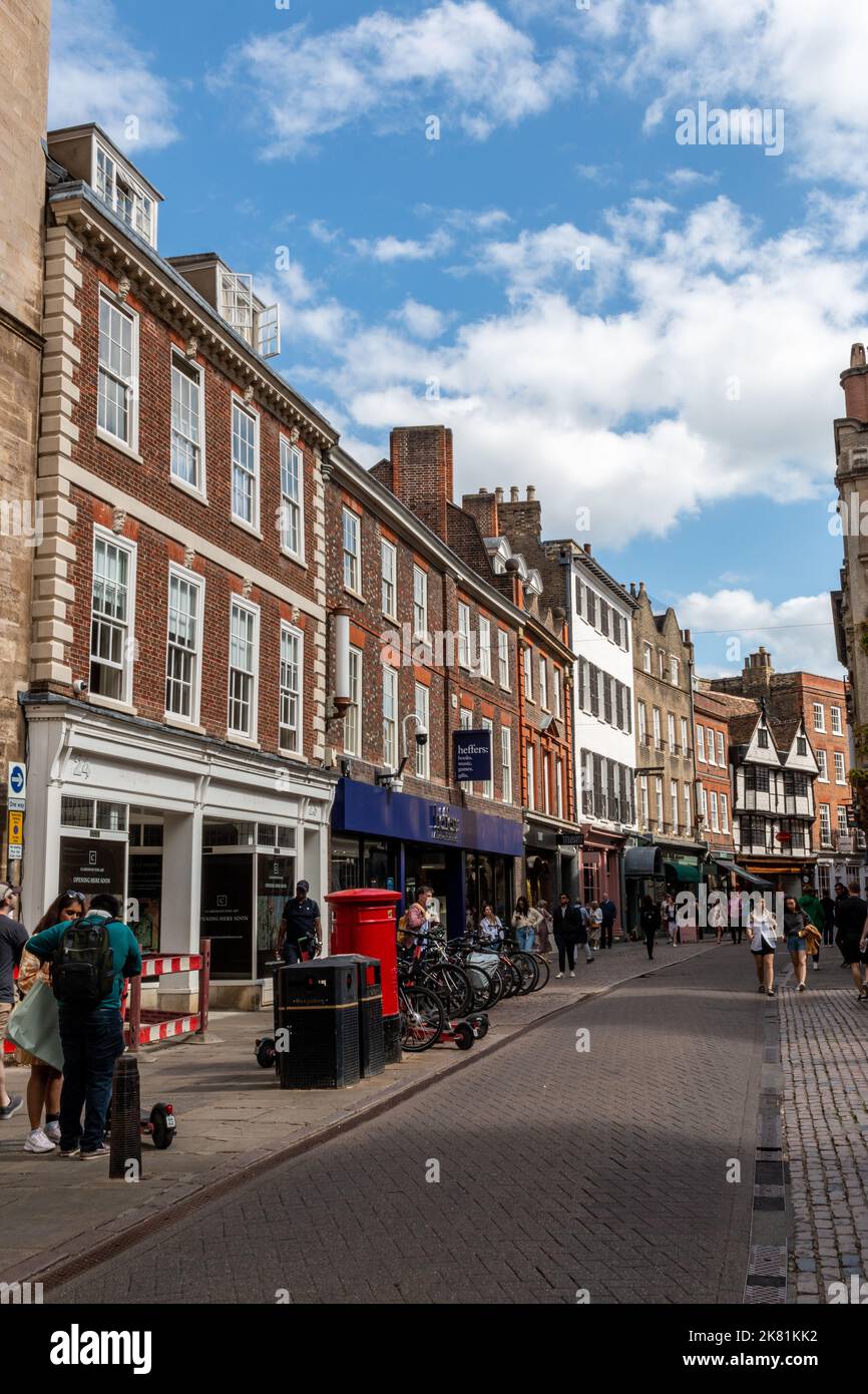 A view of shops along Trinity Street, Cambridge, UK Stock Photo - Alamy