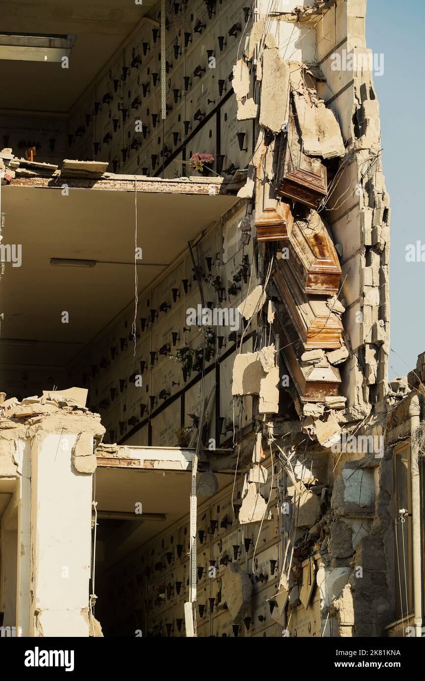 Coffins suspended in the void are visible following the collapsed coven ...