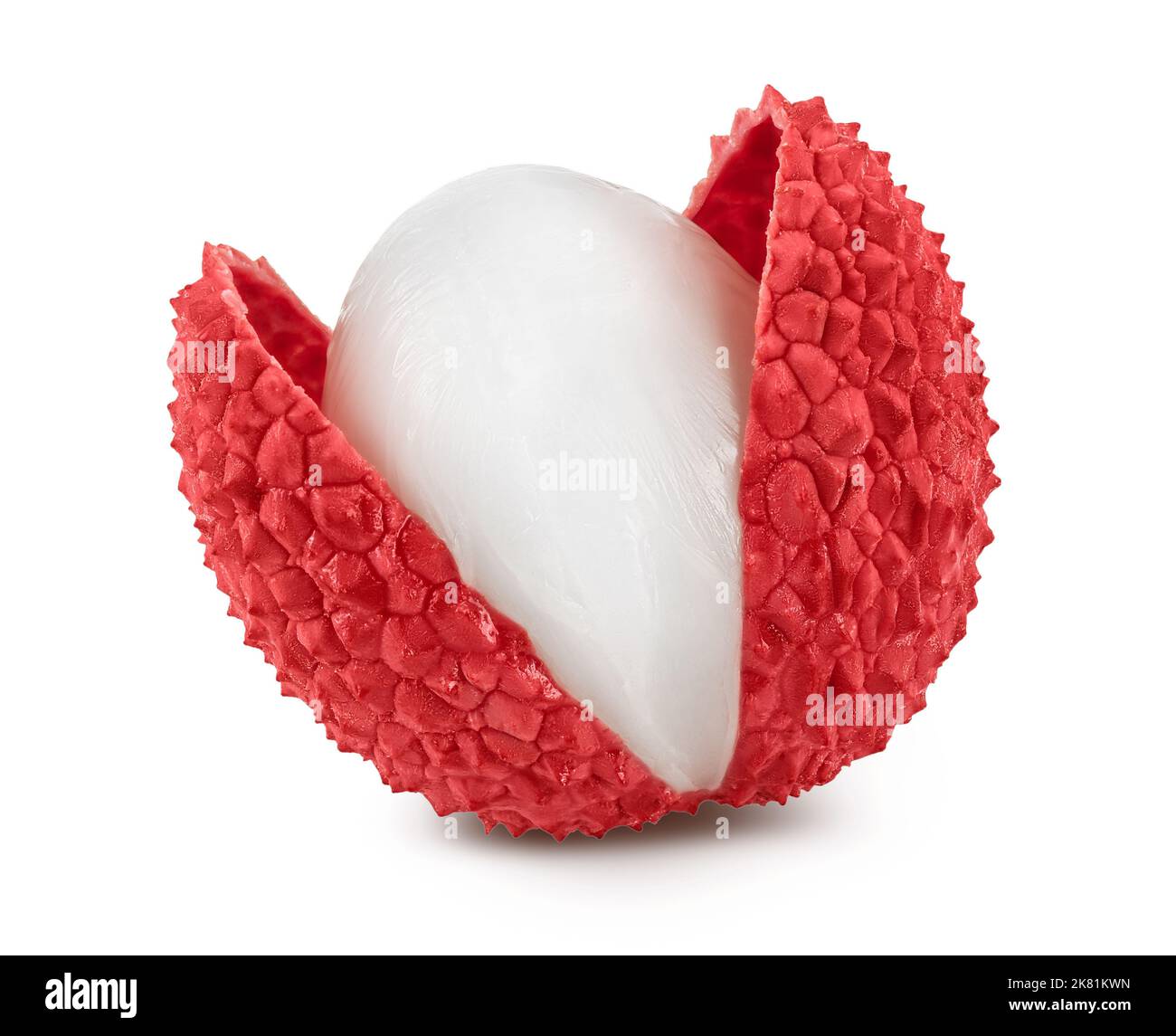 lychee fruit isolated on white background with full depth of field ...