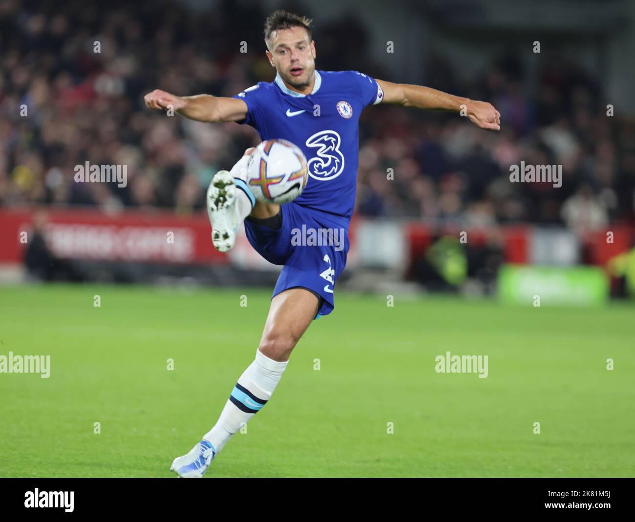 Brentford ENGLAND - October 19: Chelsea's Cesar Azpilicueta during ...