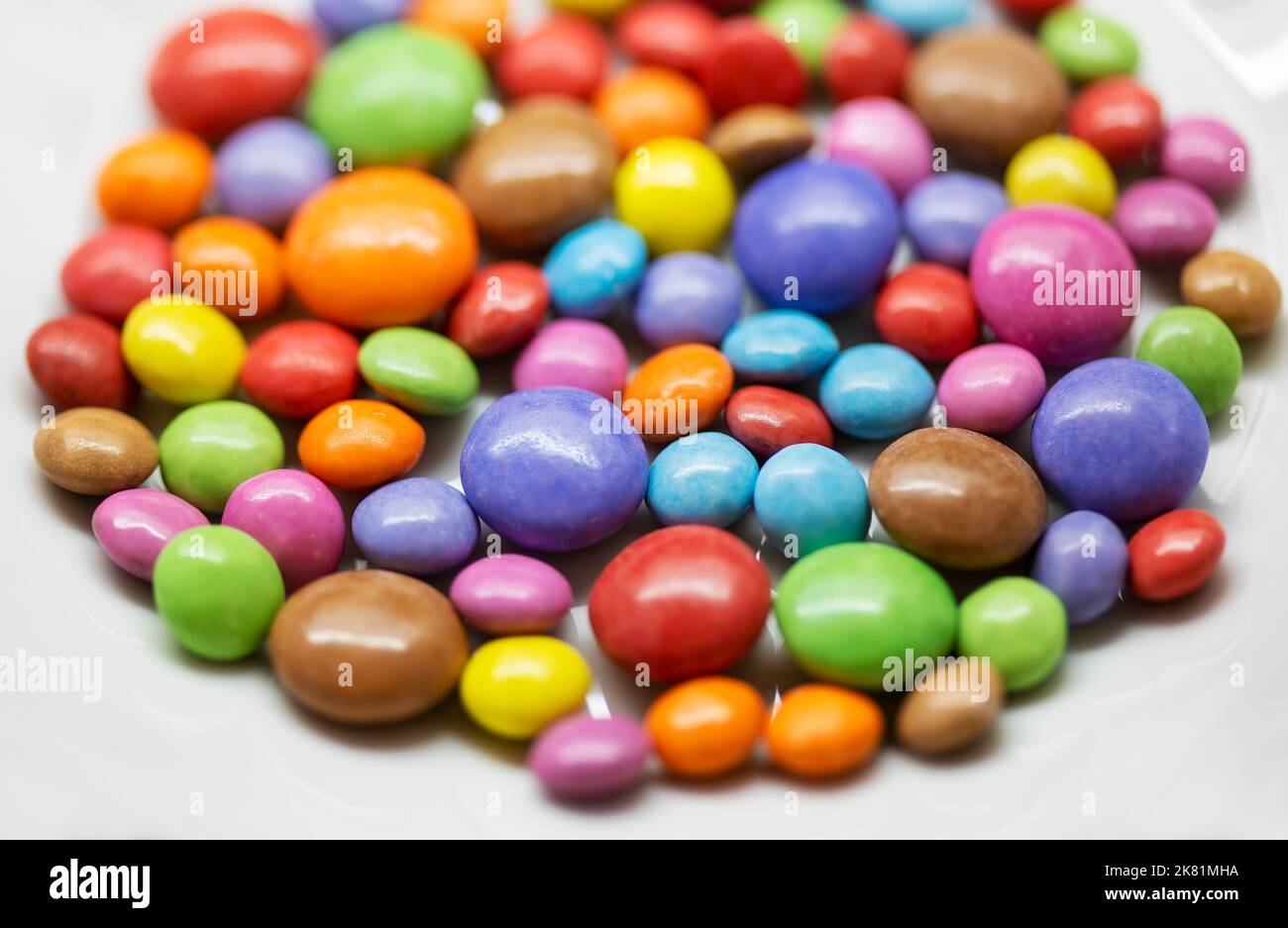 Heap of colorful sweet candy Stock Photo - Alamy