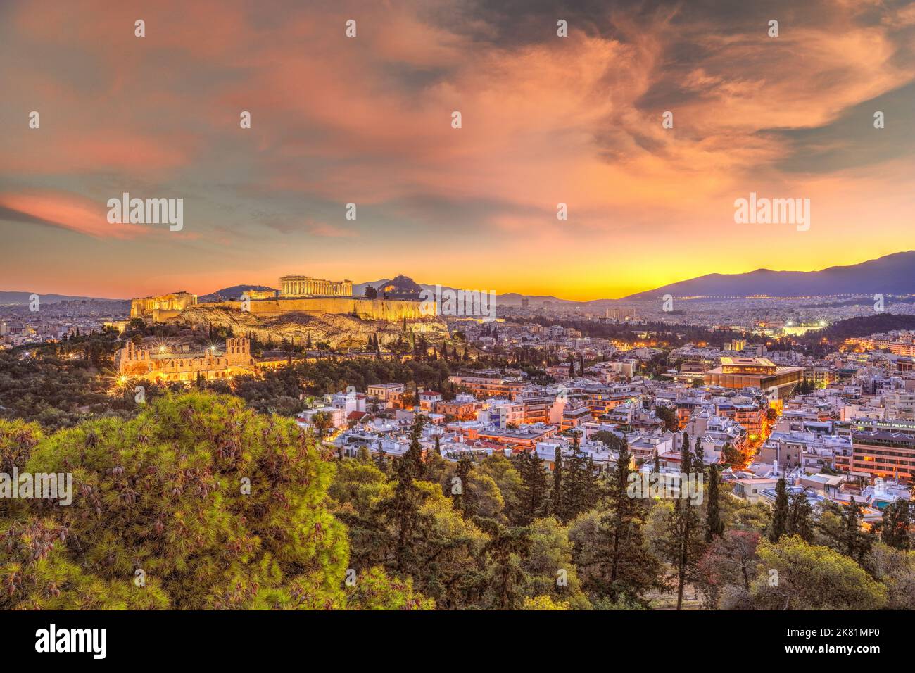 The sunrise at the Parthenon on the Athenian Acropolis, Greece Stock Photo - Alamy
