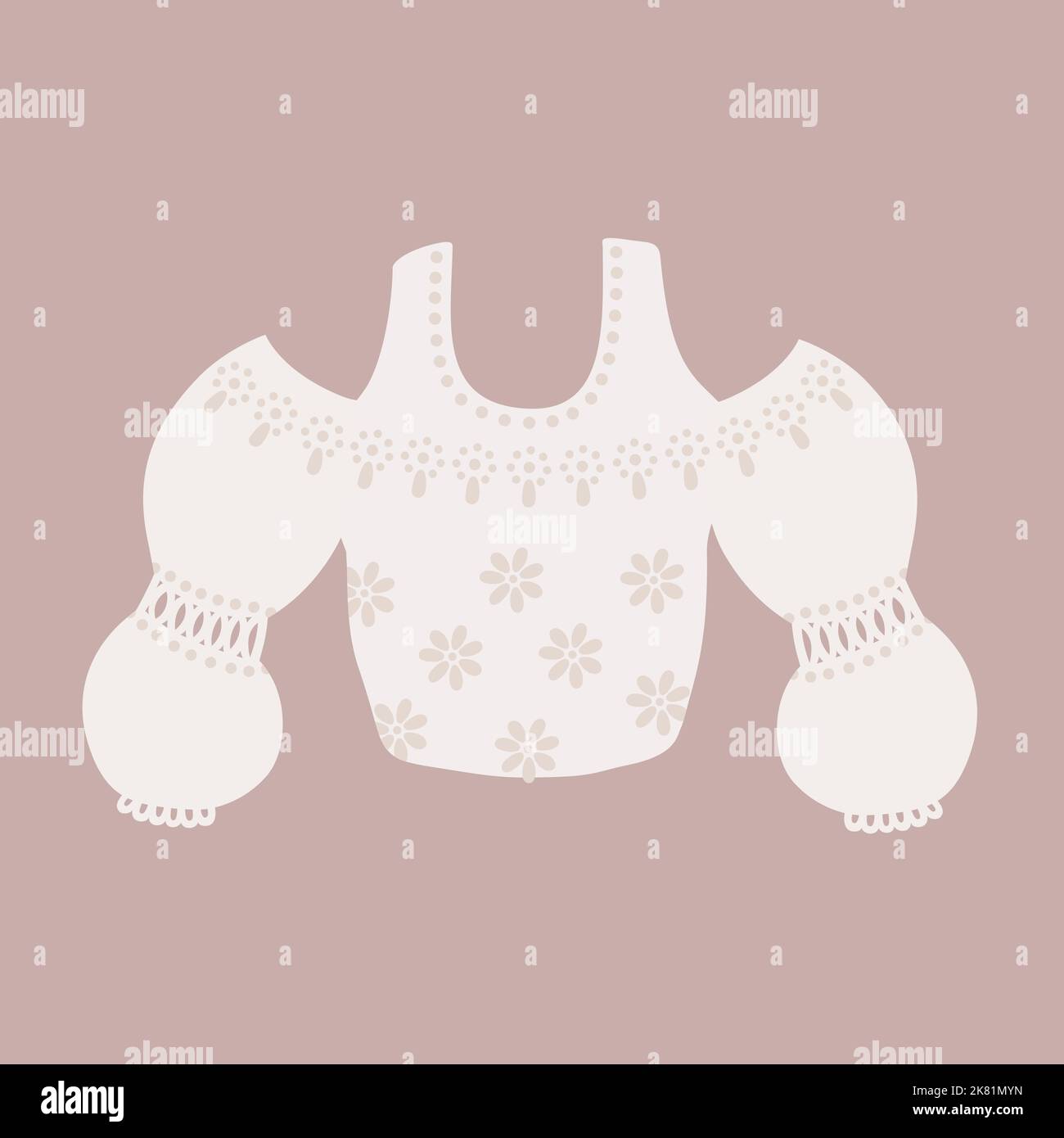 Stylish model fashion blouse woman Stock Vector Images - Alamy