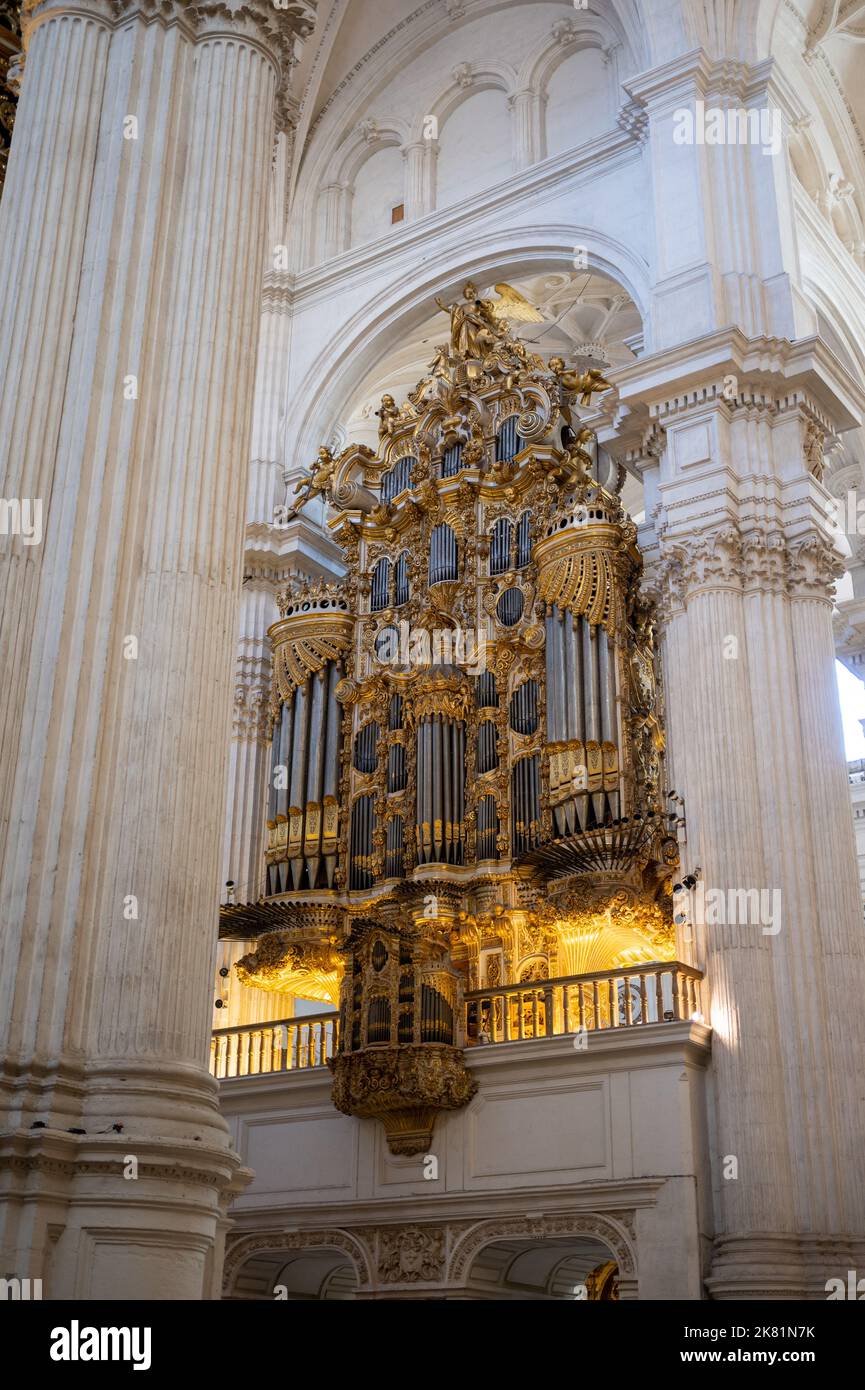 "Grenade. Spain"; October 4, 2022: Details of the Cathedral of Granada ...