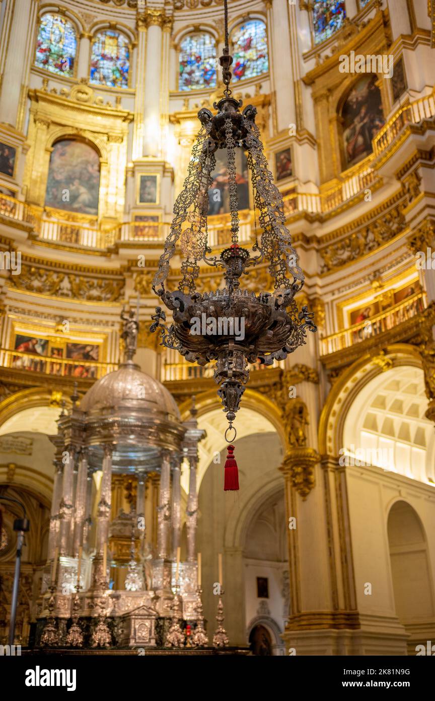 "Grenade. Spain"; October 4, 2022: Details of the Cathedral of Granada ...