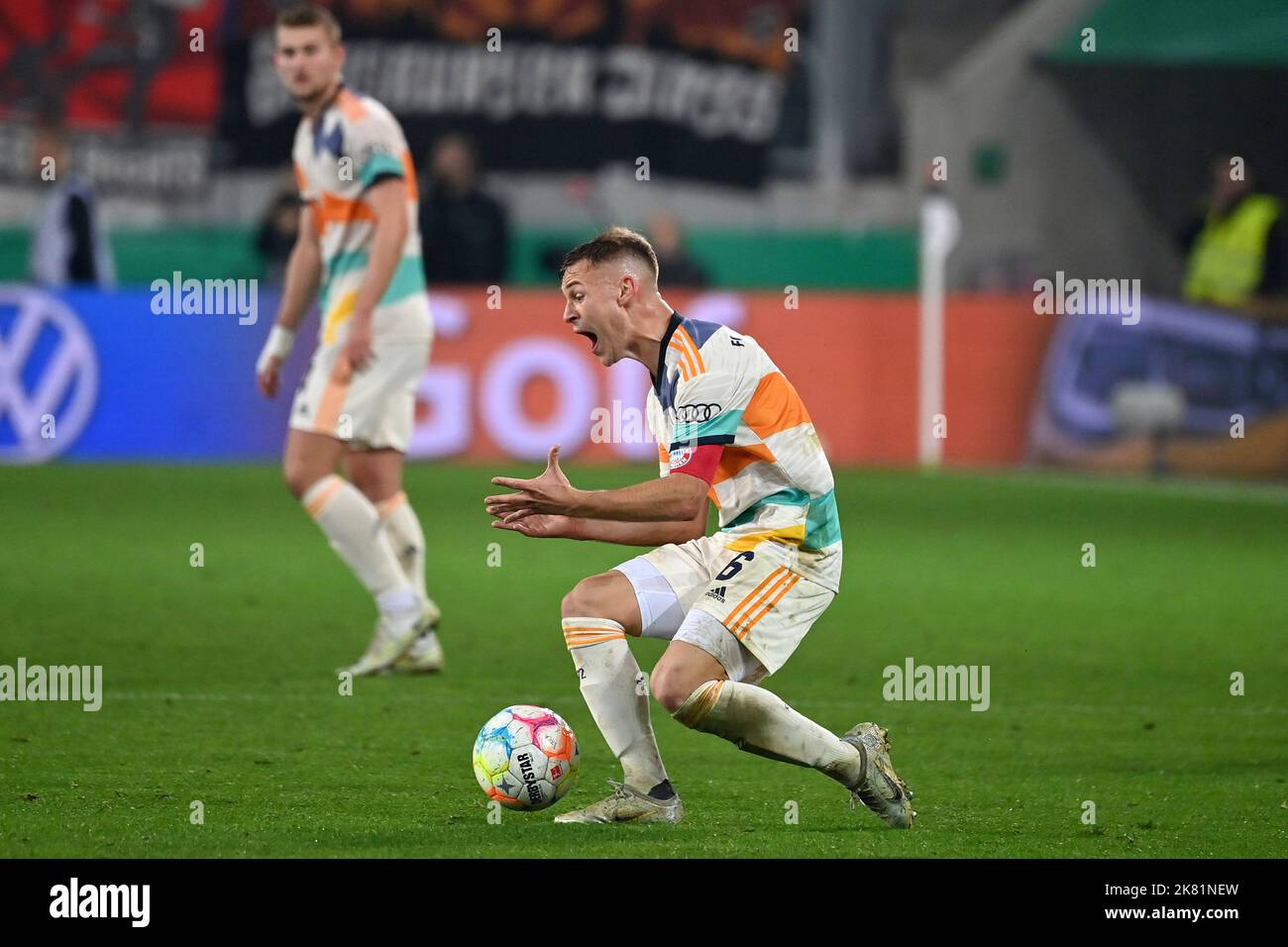 Joshua Kimmich (FC Bayern Munich), anger, Aerger, action, single ...