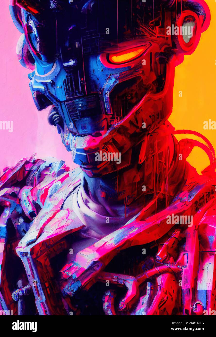 Cyberpunk demon hi-res stock photography and images - Alamy