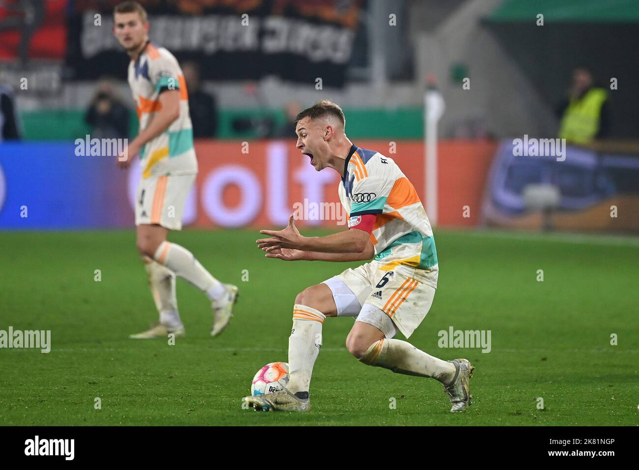 Joshua Kimmich (FC Bayern Munich), anger, Aerger, action, single ...