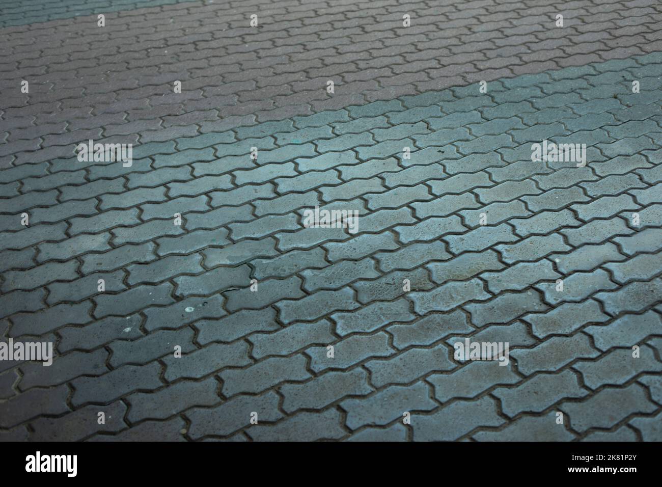 Tile on road. Tile coating of area. Stone area. Coverage details Stock ...