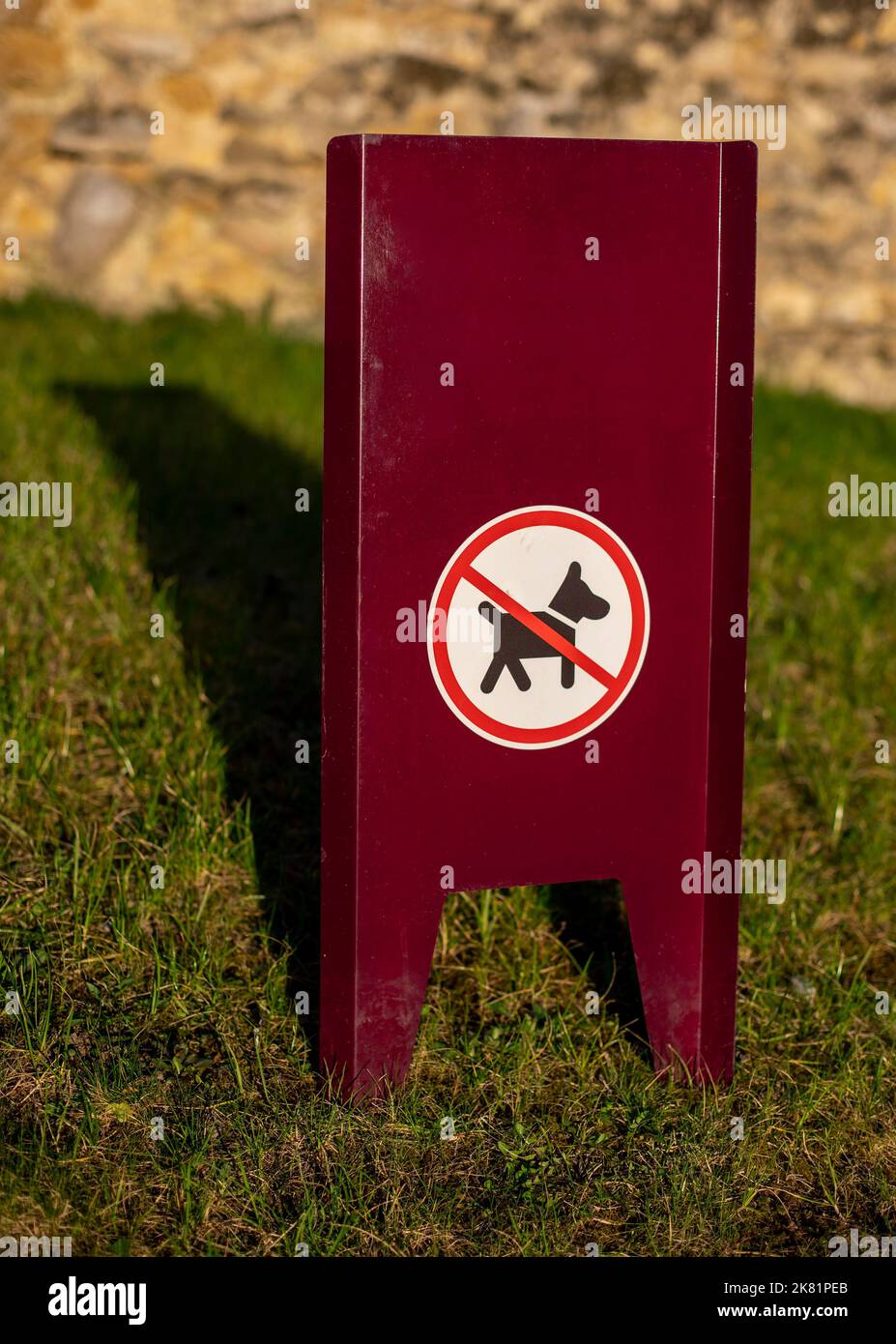 No dog allowed in park illustration Stock Photo - Alamy