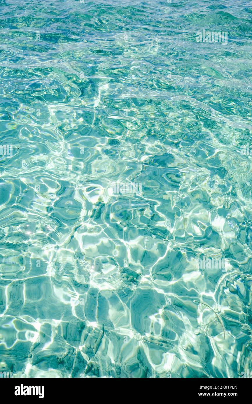 Crystal Clear Beach on Caribbean Island Stock Photo - Alamy