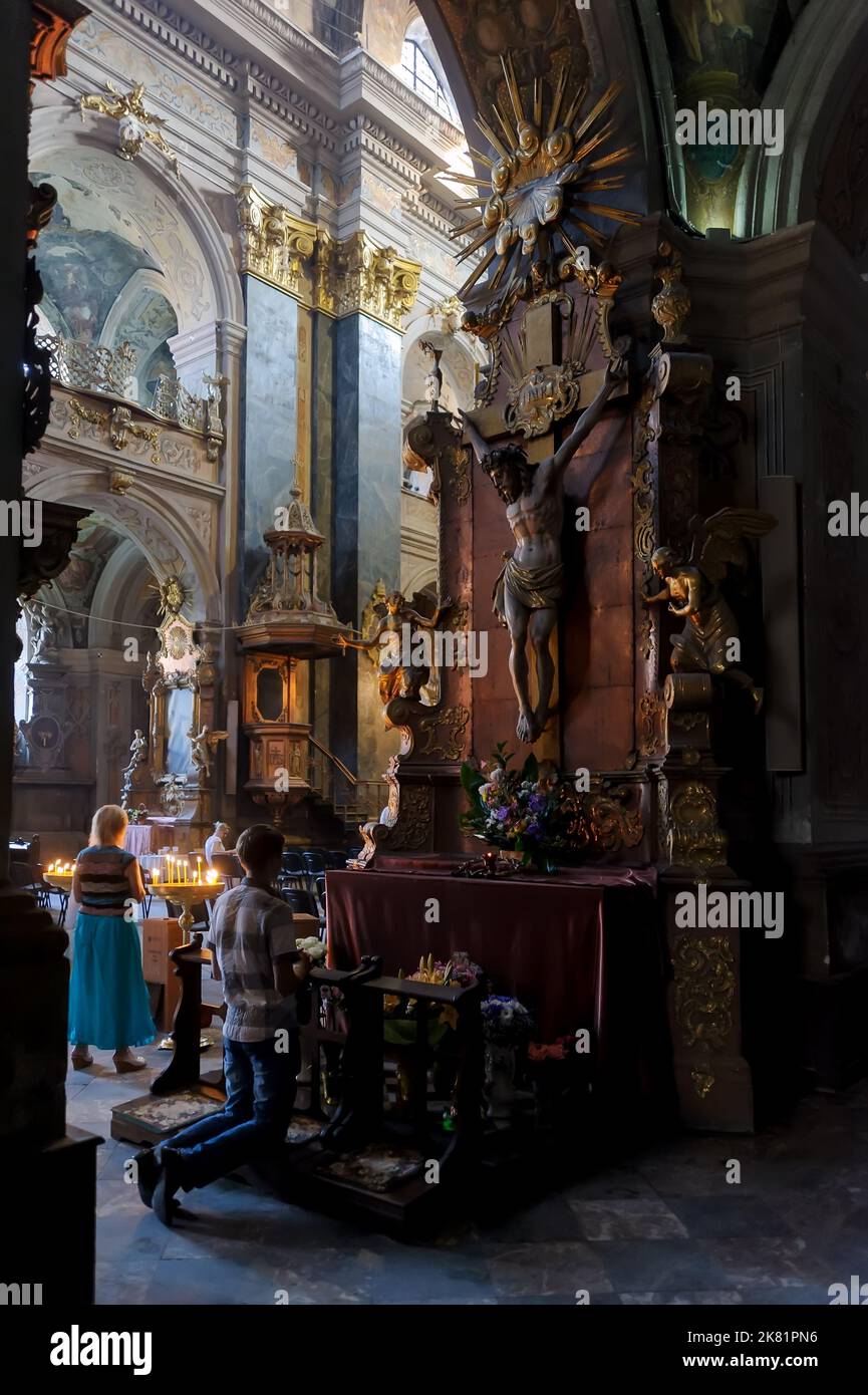 Interior of The Sts. Peter and Paul Church of the Jesuit Order ...