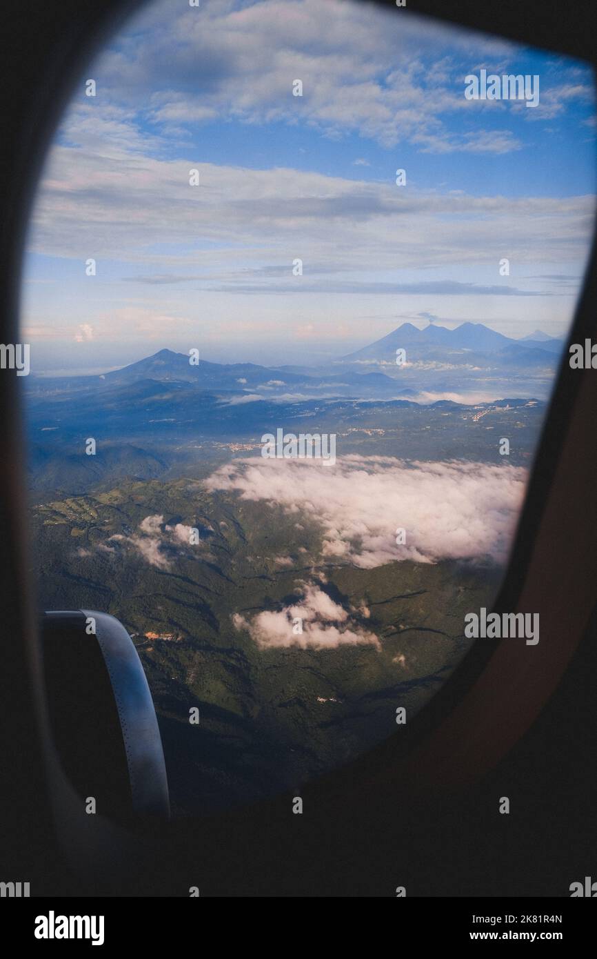 Plane view of Volcanoes Stock Photo - Alamy