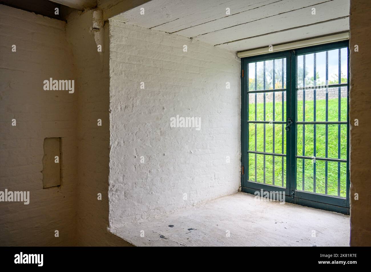 Thickness of a fortified wall with a window. Fort York is a National ...