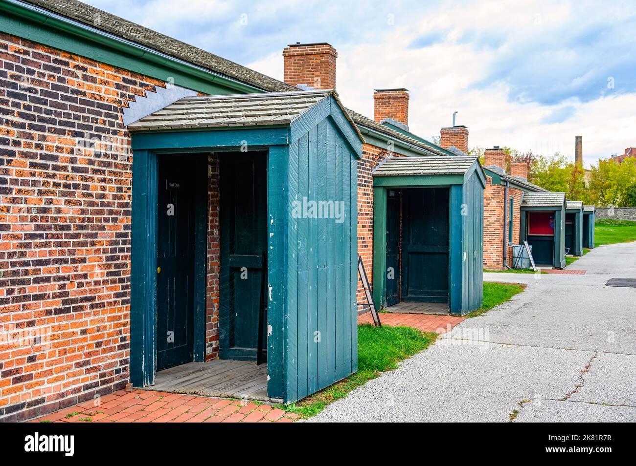 The officers barracks inside of the garrison grounds. Fort York is a ...