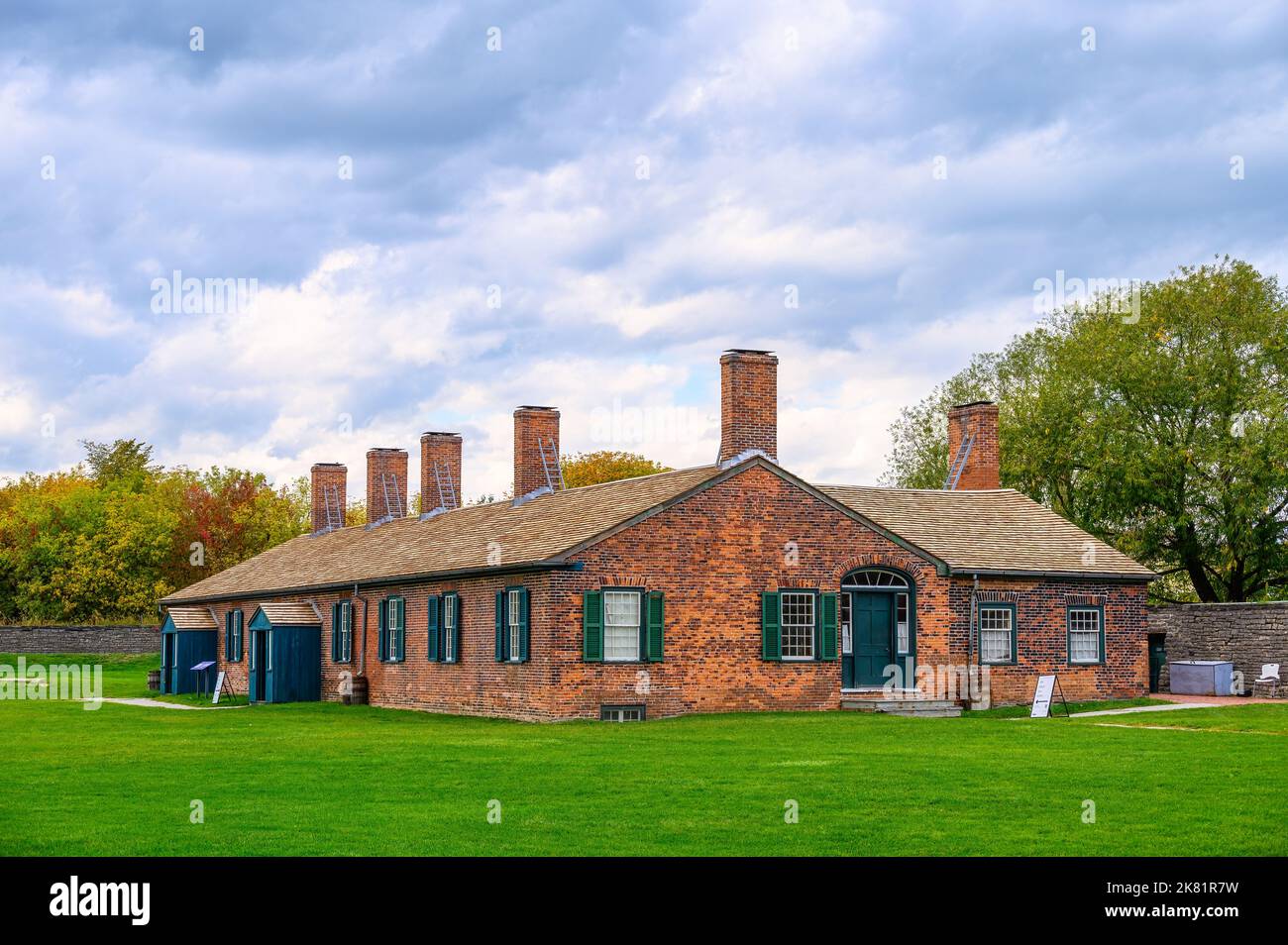 The officers barracks inside of the garrison grounds. Fort York is a ...