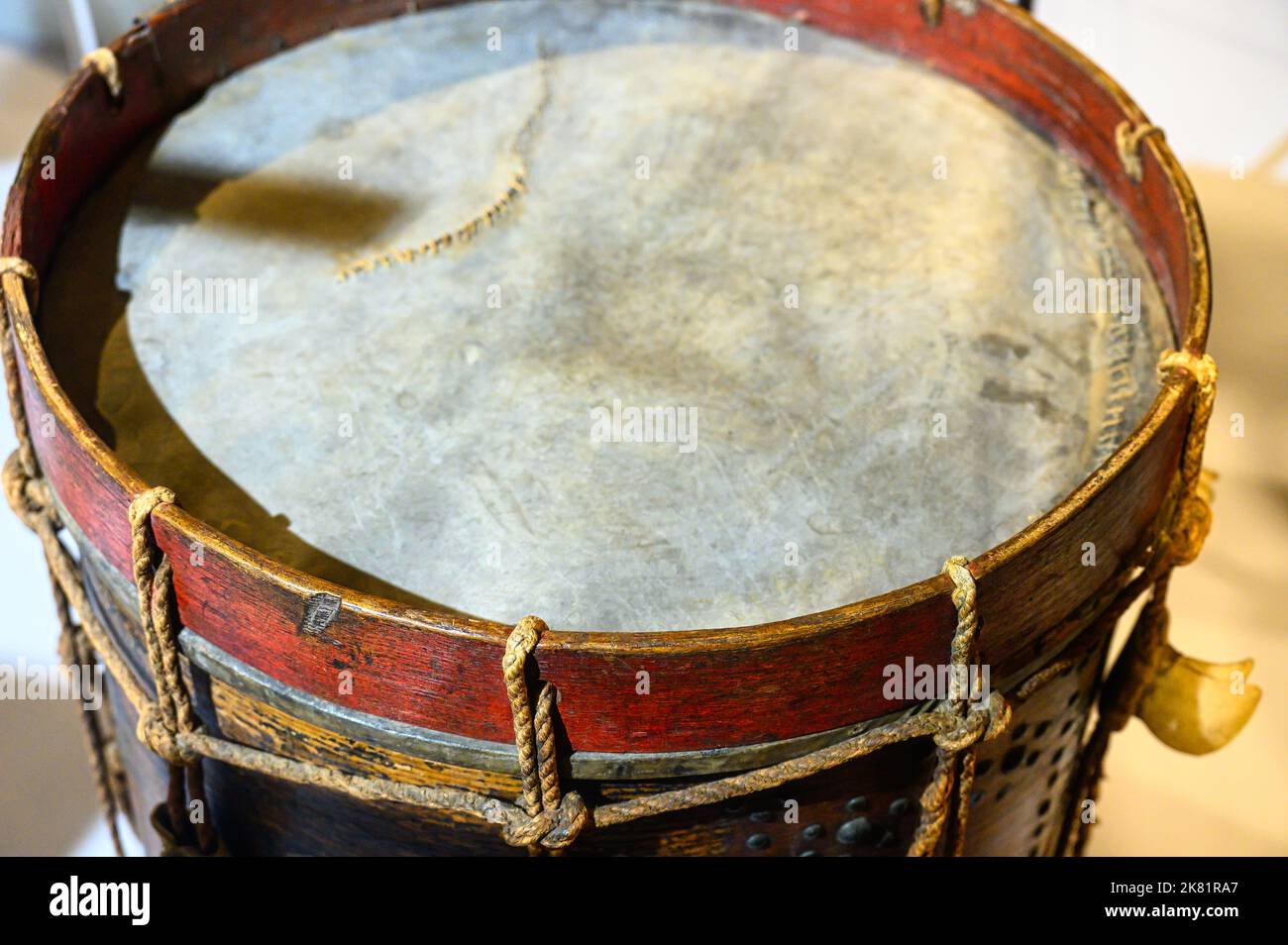 Antique drum or music instrument. Fort York is a National Historic Site ...