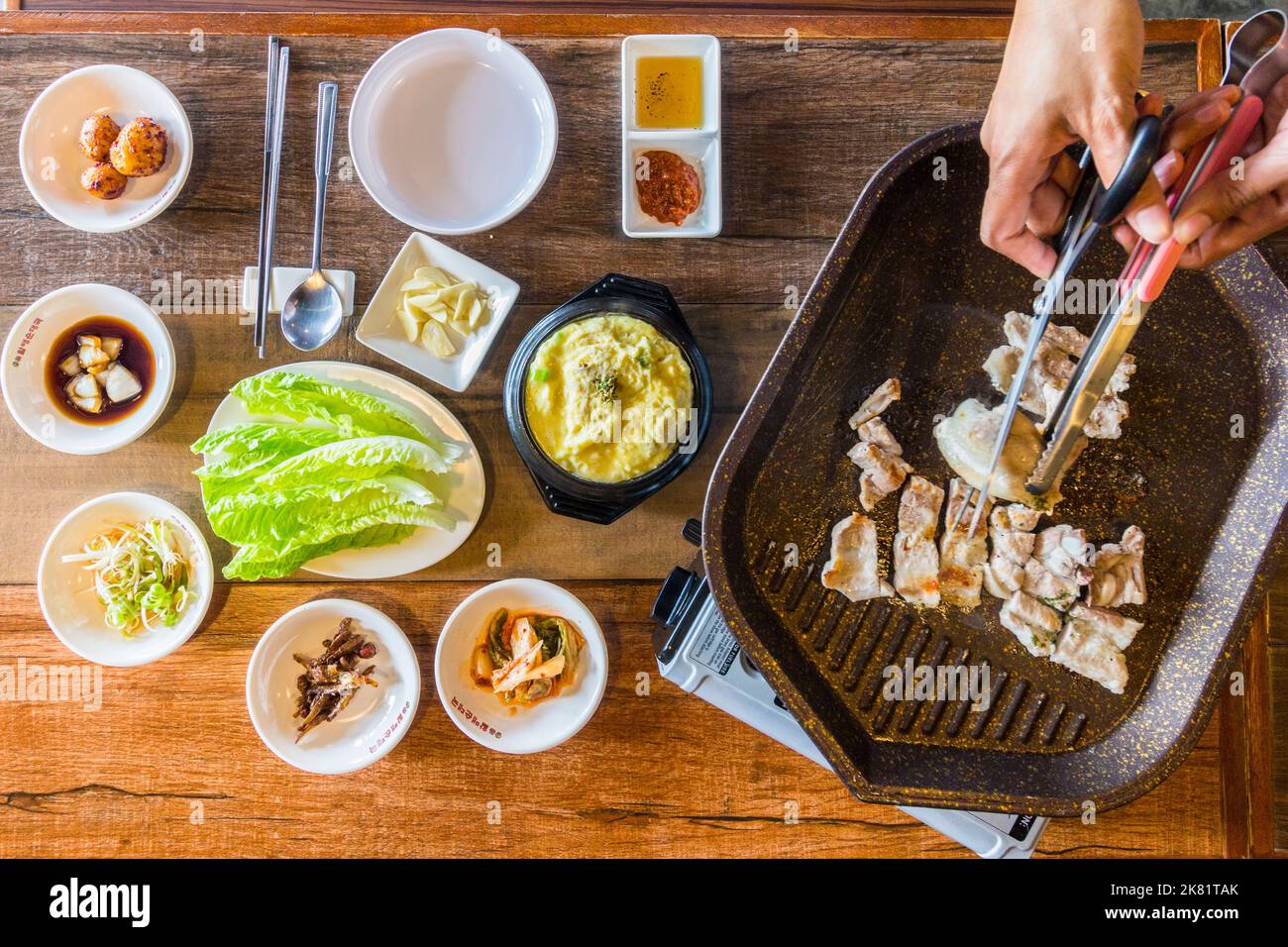 Korean grilled pork hi-res stock photography and images - Alamy