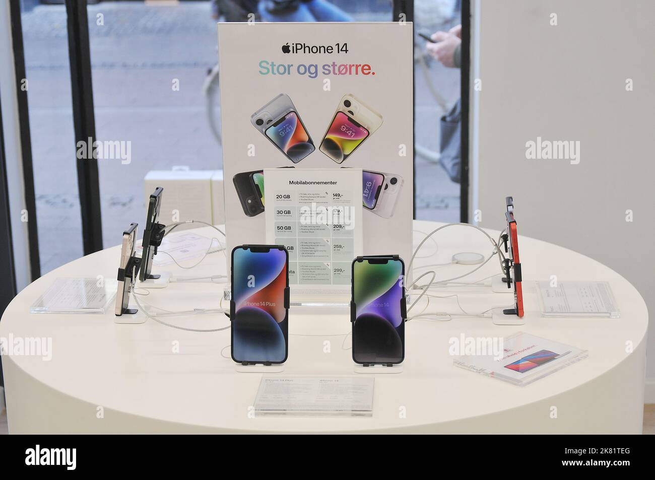 Copenhagen/Denmark/20 OIctober 2022/Apple products and varooius iphone ...