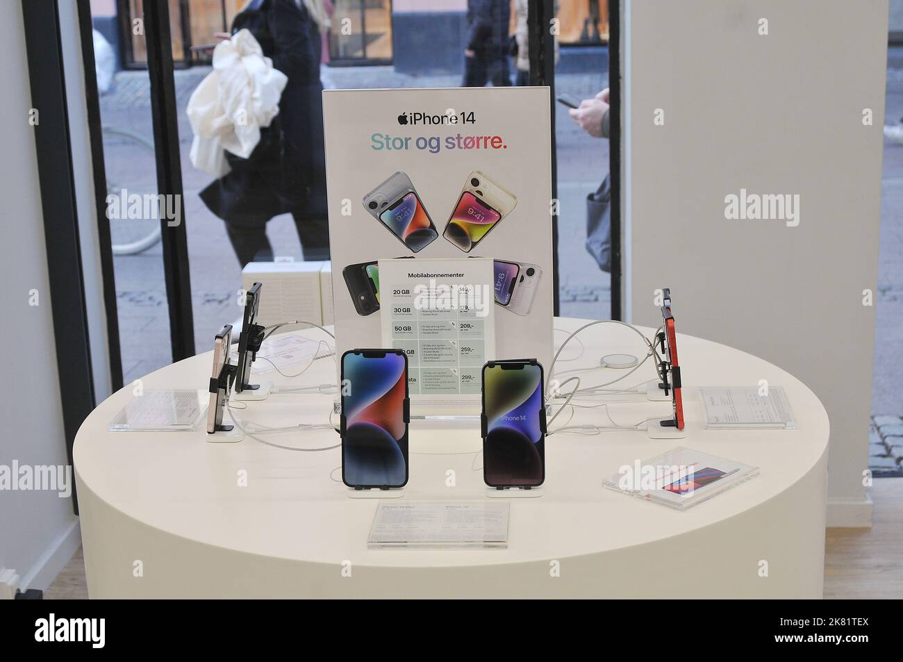 Copenhagen/Denmark/20 OIctober 2022/Apple products and varooius iphone ...