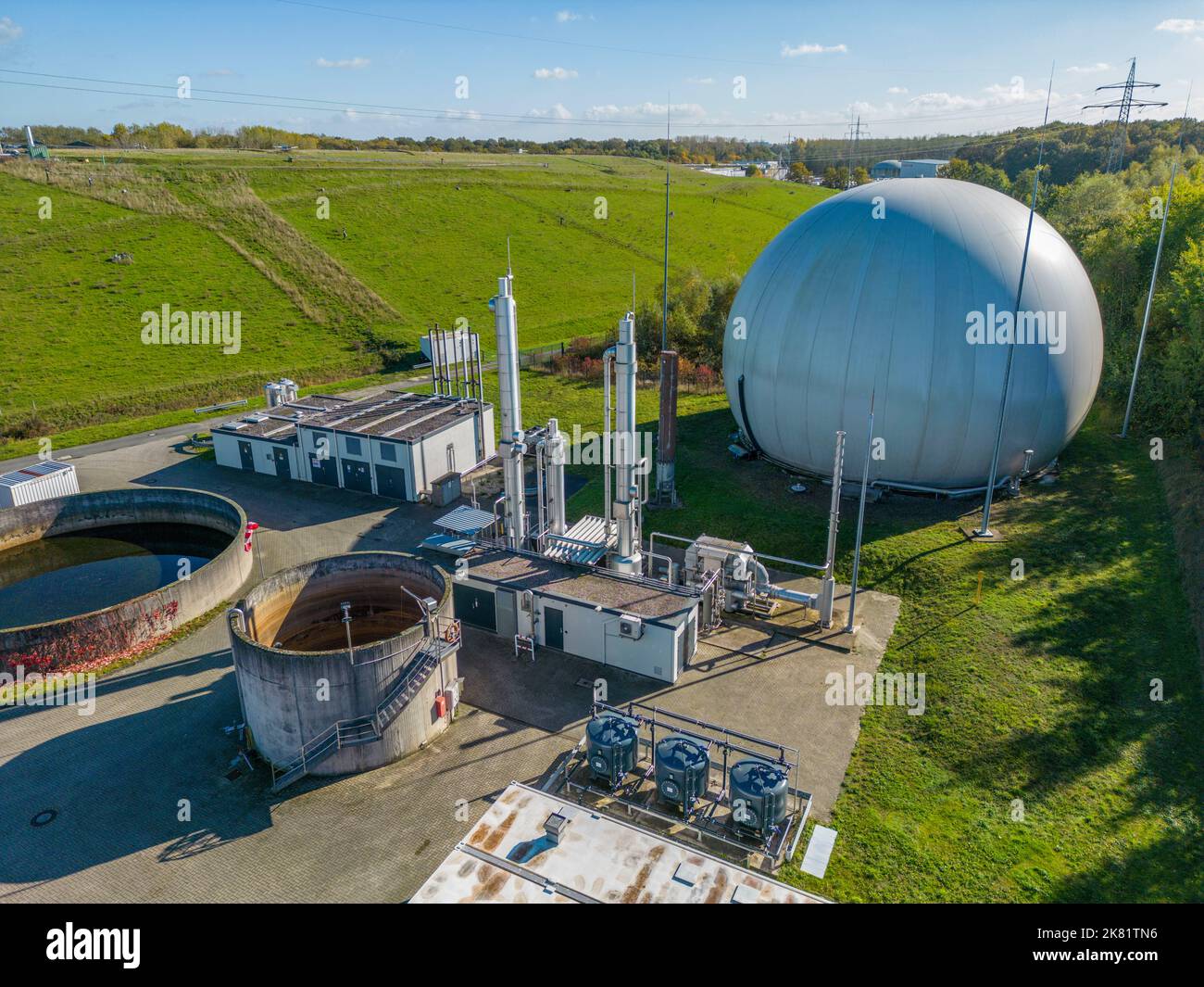 Biogas storage, biogas upgrading plant, purification of biogas from ...