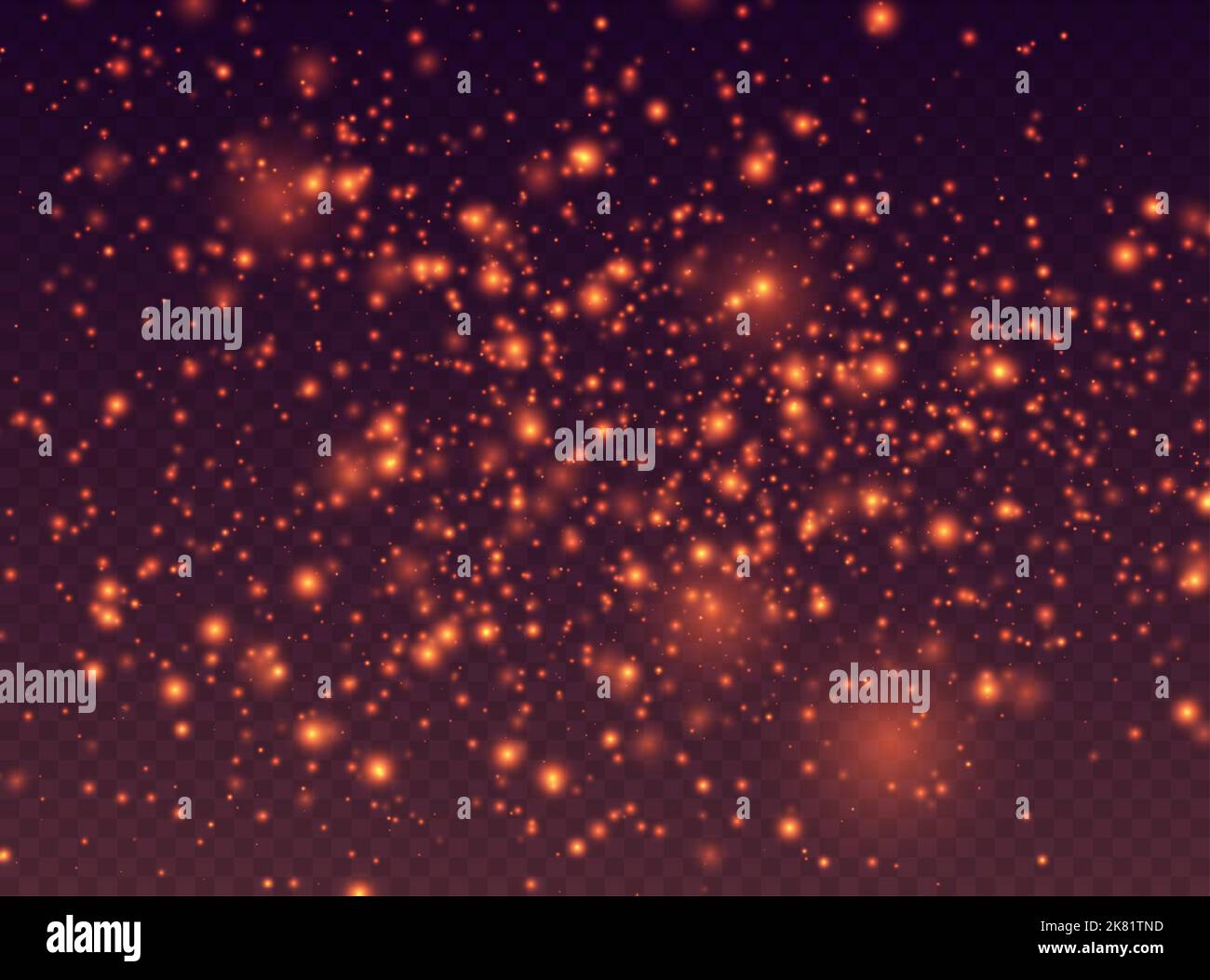 Fire sparks, magic sparkles, hellfire particles light effect Stock ...