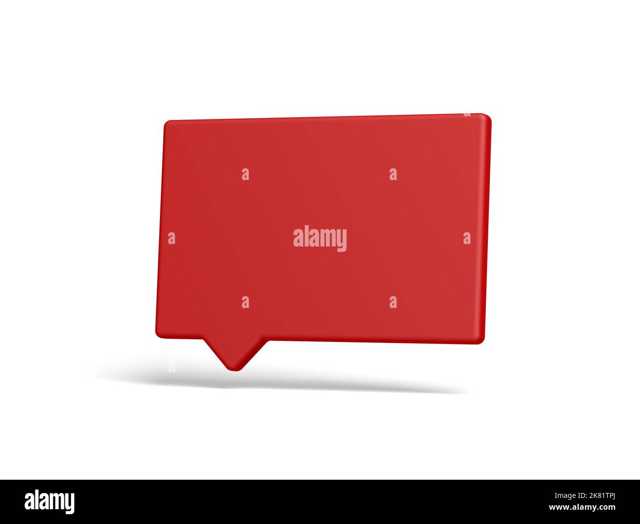 Chat icon isolated on white background. Empty. Speech bubble. Blank ...