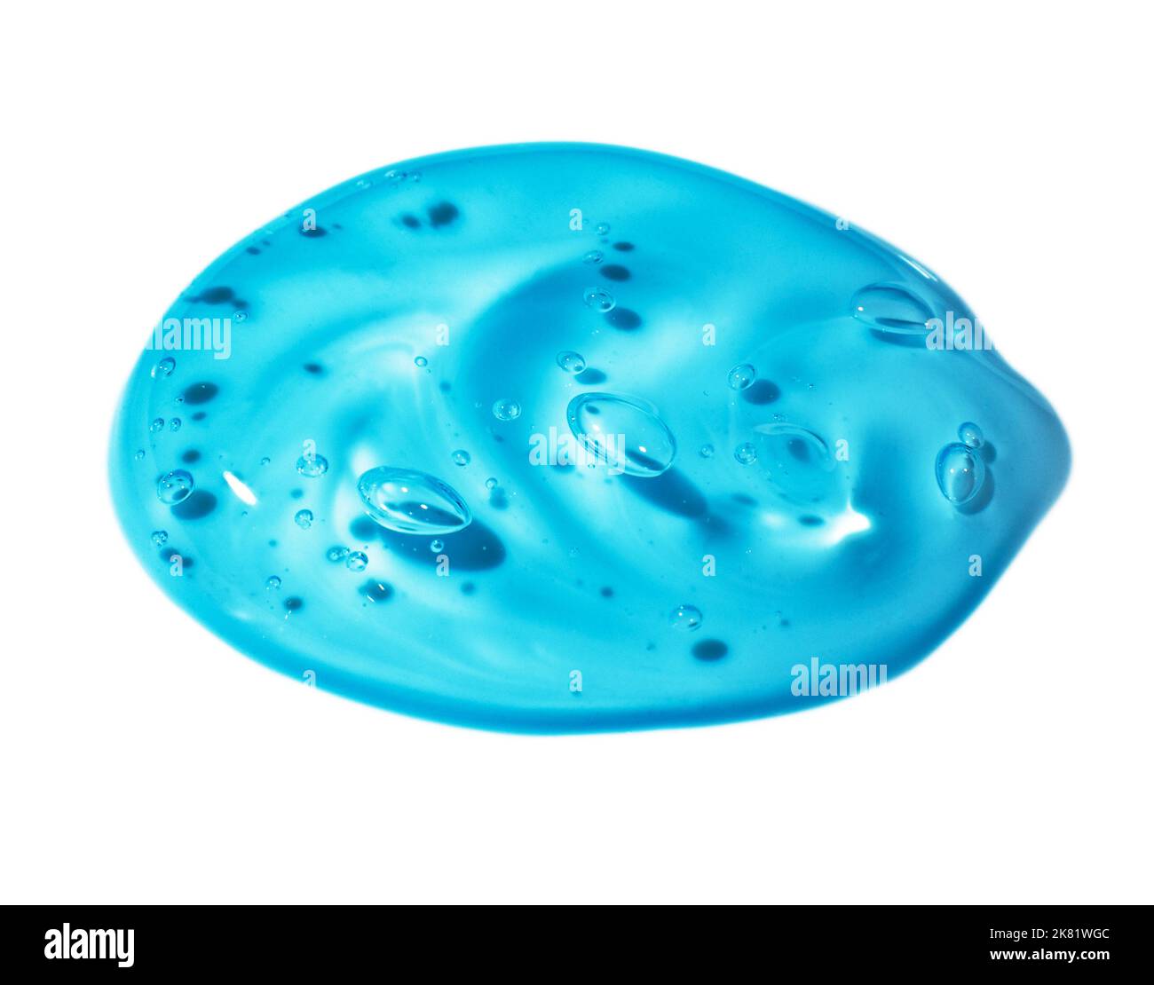 Cosmetic cream transparent liquid gel serum texture with micro bubble ...